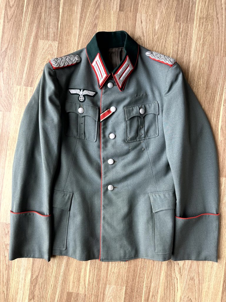 Wehrmacht estate with documents and embellished field blouse for Major ...